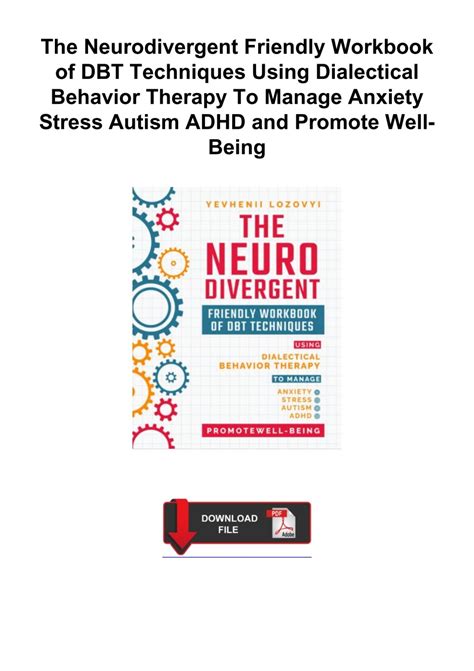 The Neurodivergent Friendly Workbook Of Dbt Techniques Using