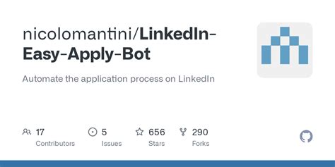 Github Nicolomantinilinkedin Easy Apply Bot Automate The Application Process On Linkedin