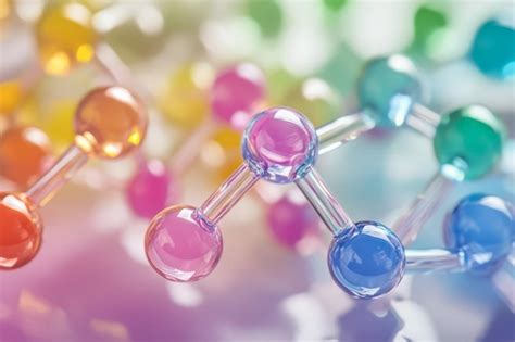 Premium Photo Colorful Molecular Structure Representing Chemical Bonds In Lab