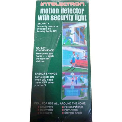 Intelectron Motion Detector With Security Light Bc 863k New In Box Ebay