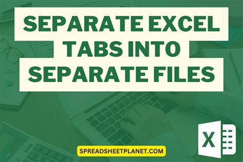 excel split worksheet into separate tabs