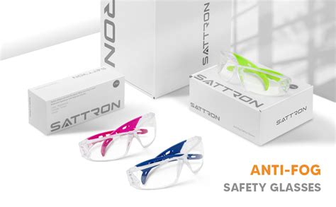 Sattron 1 Pack Safety Glasses Anti Fog Protective Eyewear