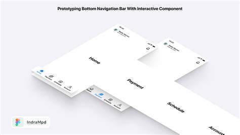 Prototyping Bottom Navigation Bar With Interactive Component Figma