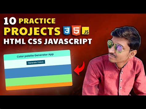 Colour Palette Generator HTML CSS JAVASCRIPT Practice Projects For Beginners HINDI