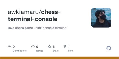 GitHub Awkiamaru Chess Terminal Console Java Chess Game Using Console Terminal