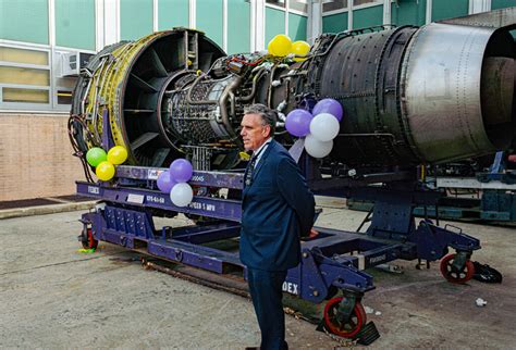 Aviation High School Celebrates The Donation Of Fedex Ge Cf6 Engine