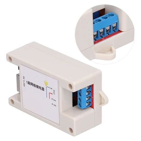 Vbestlife Télécommande Ethernet Relais De Travail Réseau Abs Tcpudp