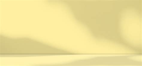 노란 여름 스튜디오 룸 배경 추상 콘크리트 플랫폼 벽 바닥 테이블에 오버레이 그림자 잎 제품 로프트 패턴 최소한의 인테리어 건물