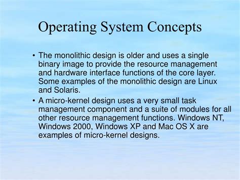 Ppt Operating System Concepts Terminology And History Powerpoint