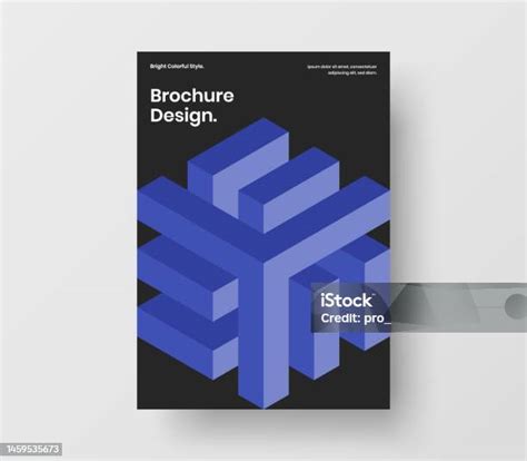 생생한 기하학적 모양 전단지 개념 격리된 전단지 벡터 디자인 템플릿입니다 0명에 대한 스톡 벡터 아트 및 기타 이미지 0명