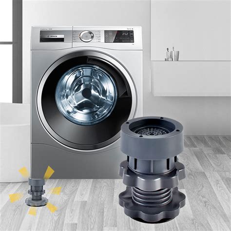 베이루 세탁기소음 이동방지👉 꽃잎 높이조절 논슬립 수평 세탁기 받침대 냉장고 받침 패드 진동 단차 미끄럼방지 스토퍼 드럼 통돌이 냉장고 건조기 런닝머신 가구 가전 발 바닥