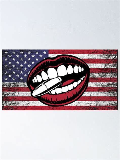 American Flag Second Amendment Supporter Poster For Sale By Kzadro