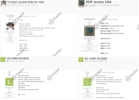 Rdp Access Sales On Dark Web Forums Detected By Socradar Socradar® Cyber Intelligence Inc