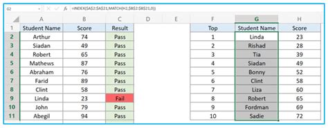 how to find top 10 values in excel with formulas