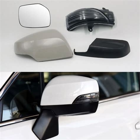 Outside Rearview Mirror Cover With Turn Signal Light For Subaru Outback