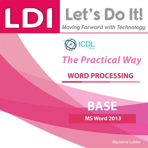 icdl base module word processing ms word 2013 syllabus 5 let s