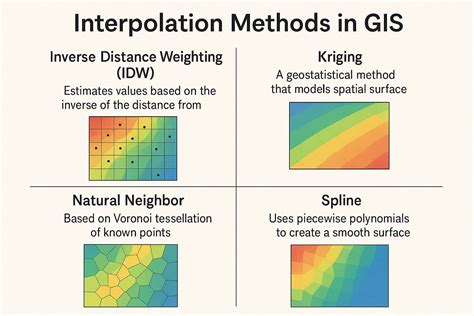 Interpolation Methods In Gis Idw Kriging Spline Gisrsstudy