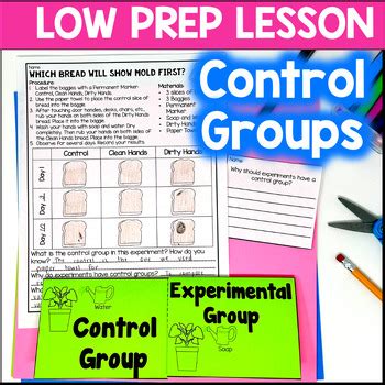 Control Group Science Teaching Resources TPT