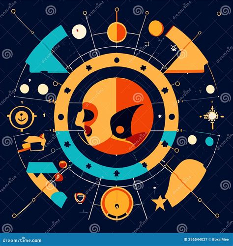 Astronomy And Space Exploration Concept Vector Illustration In Flat Style Generative Ai Stock