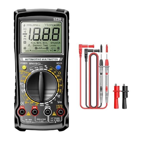 1999 Counts Ohm Diode Resistance Buzzer Testing Tool Multimeter Digital