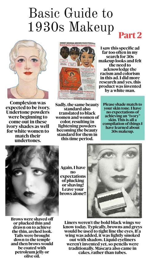 Basic Guide To 1930s Makeup Part 2 1930s Makeup Vintage Makeup