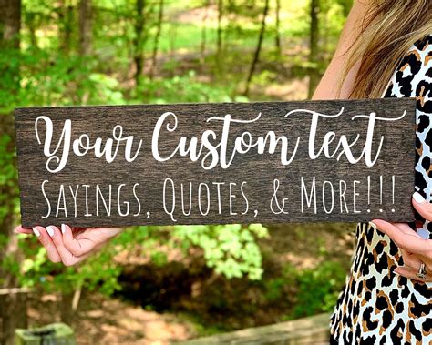 Personalized Wood Signscustom Sign Custom Wooden Signs Etsy