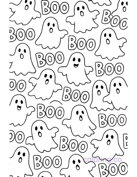 113 Free Ghost Coloring Pages Printable Pdfs