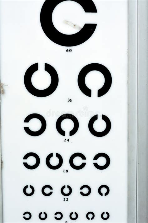 Landolt C Broken Ring Optotypes Or Japanese Vision Test In Various