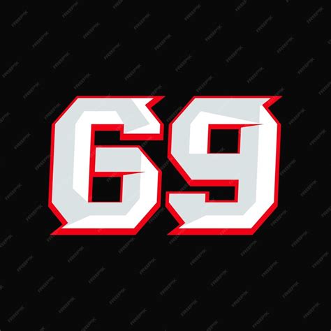 Premium Vector Number Racing 69 Design Vector