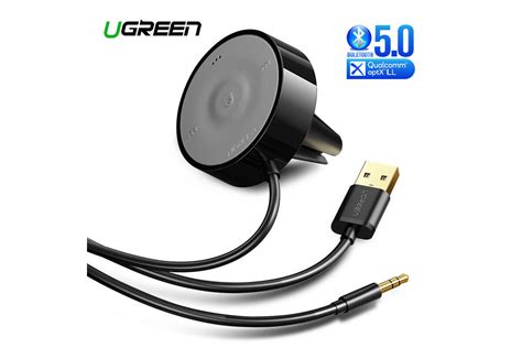 Ugreen Bluetooth 5.0 Адаптер для Авто HI-FI aptX AUX Receiver Приемник ...