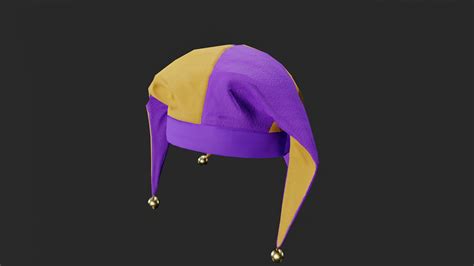 3d Model Variety Hats Jester 01 Low Poly Vr Ar Low Poly Cgtrader