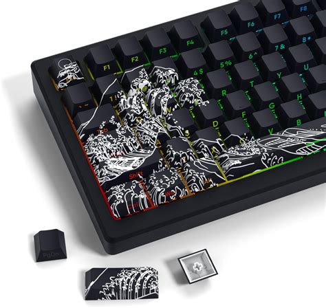 Xvx Shine Through Keycaps Pbt Dye Sub Keycap Set Side Print Keycaps