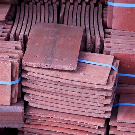 Marley Plain Tile Concrete Old English Dark Red 267mm X 168mm