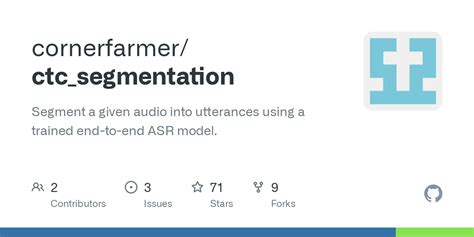 github cornerfarmer ctc segmentation segment a given audio into