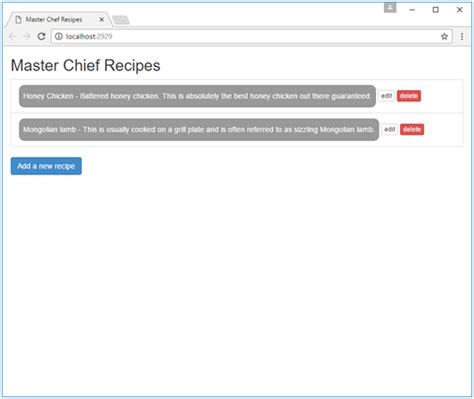Master Chef Part 2 Aspnet Core Mvc With Fluent Nhibernate And