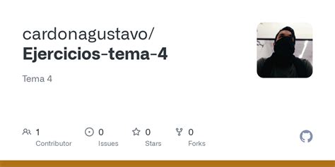 GitHub Cardonagustavo Ejercicios Tema Tema