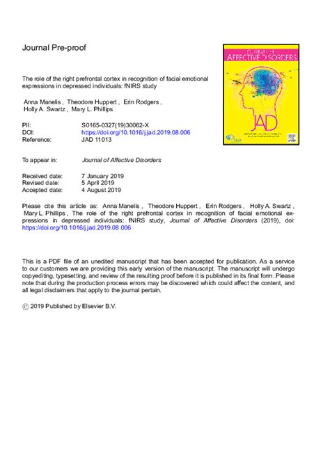 Pdf The Role Of Right Prefrontal Cortex In Recognition Memory Task Effects Functional