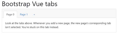 B Tabs V Model Is Immutable With Dynamic Tabs Issue Bootstrap Vue Bootstrap Vue GitHub