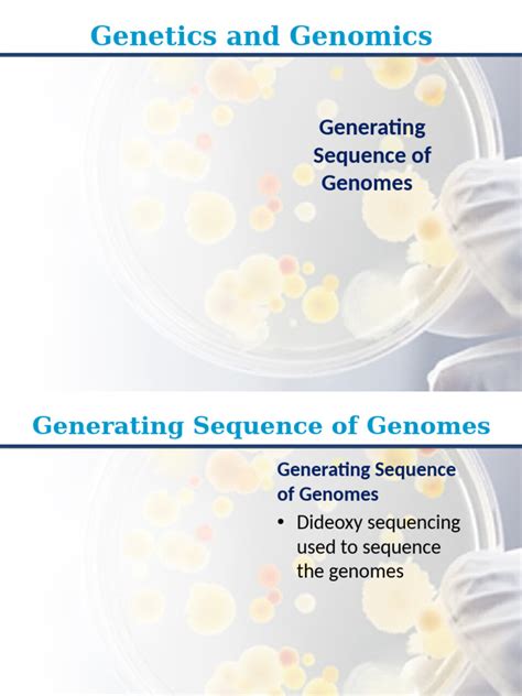 198generating Sequence Of Genomes Pdf Dna Sequencing Dna