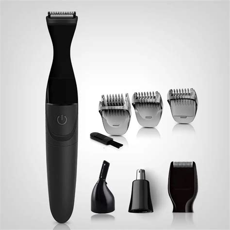 4in1 코 헤어 트리머 수염 트리머 남성 눈썹 얼굴 수염 코 트리머 귀 청소기 기계 제모 Aa 배터리 구동전기 코 And 귀