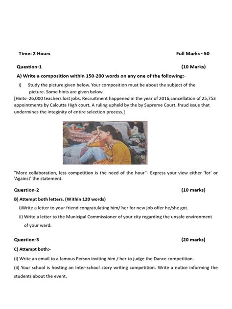 10 Icse Pa1 Eng Lang Last Edited For Print Pdf Linguistics