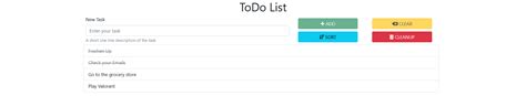 Github Chaitanya1108todolist Simple Todo List Webpage Using Html