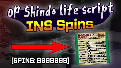 OP Shindo Life Script INF Spins YouTube