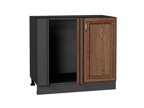 Шкаф нижний угловой Шале 990М Brown Dreamline Graphite купить в «vivat