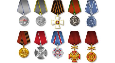 Какие есть разновидности медалей и орденов Российской Федерации