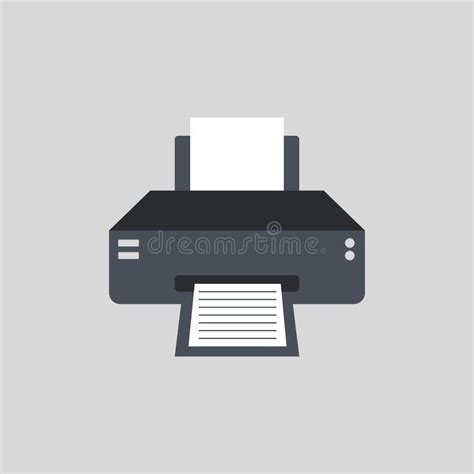 Modern Printer Vector Illustration Flat Printer For Web Page Design