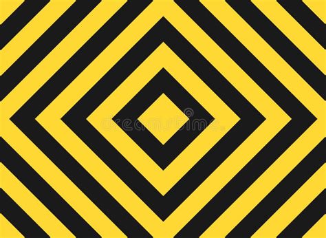 Seamless Grunge Security Yellow Black Diagonal Stripes Safety Danger Signs Warn Caution Symbol