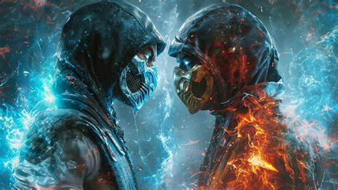 1366x768 Sub Zero Vs Scorpion 4k Laptop Hd Hd 4k Wallpapersimages
