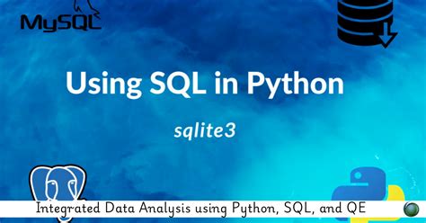 Integrated Data Analysis Using Python Sqlqe Locus It Academy