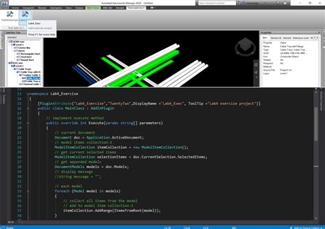 navisworks api find intersect and override color twentytwo